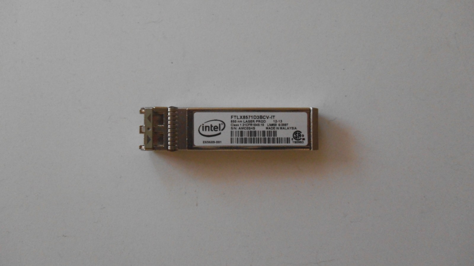 Intel 10g Ftlx8571d3bcv-it E65689-001 SFP Transceiver for sale online ...