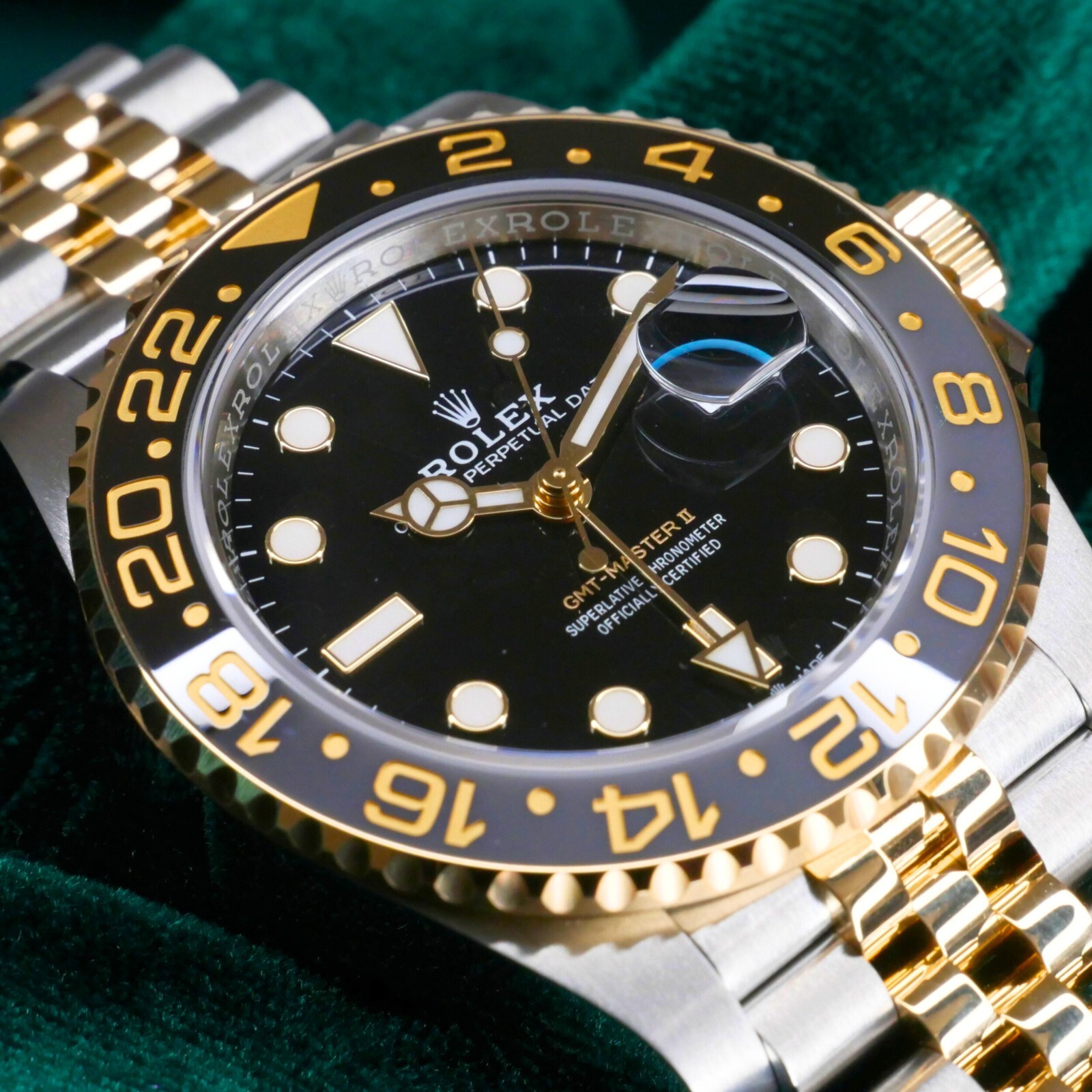 2025 NEW UNWORN Rolex GMT-Master II Bumblebee Two Tone Jubilee Steel ...