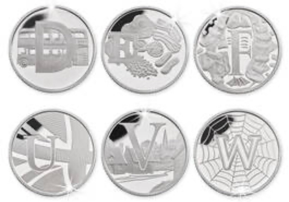 UK Alphabet A - Z 10p Ten Pence Individual Coins From 2018 Circulated ...