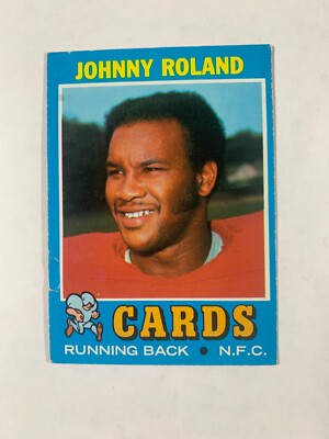 1971 Topps - Johnny Roland #123 St. Louis Cardinals Football Card EX | eBay
