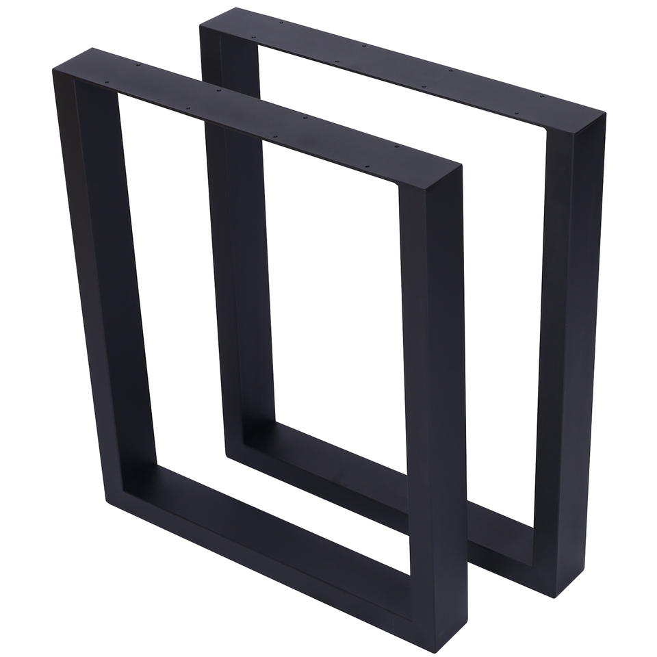 Square Table Legs 28x35, Wide Metal Desk Legs, Heavy Duty Steel, Dining ...