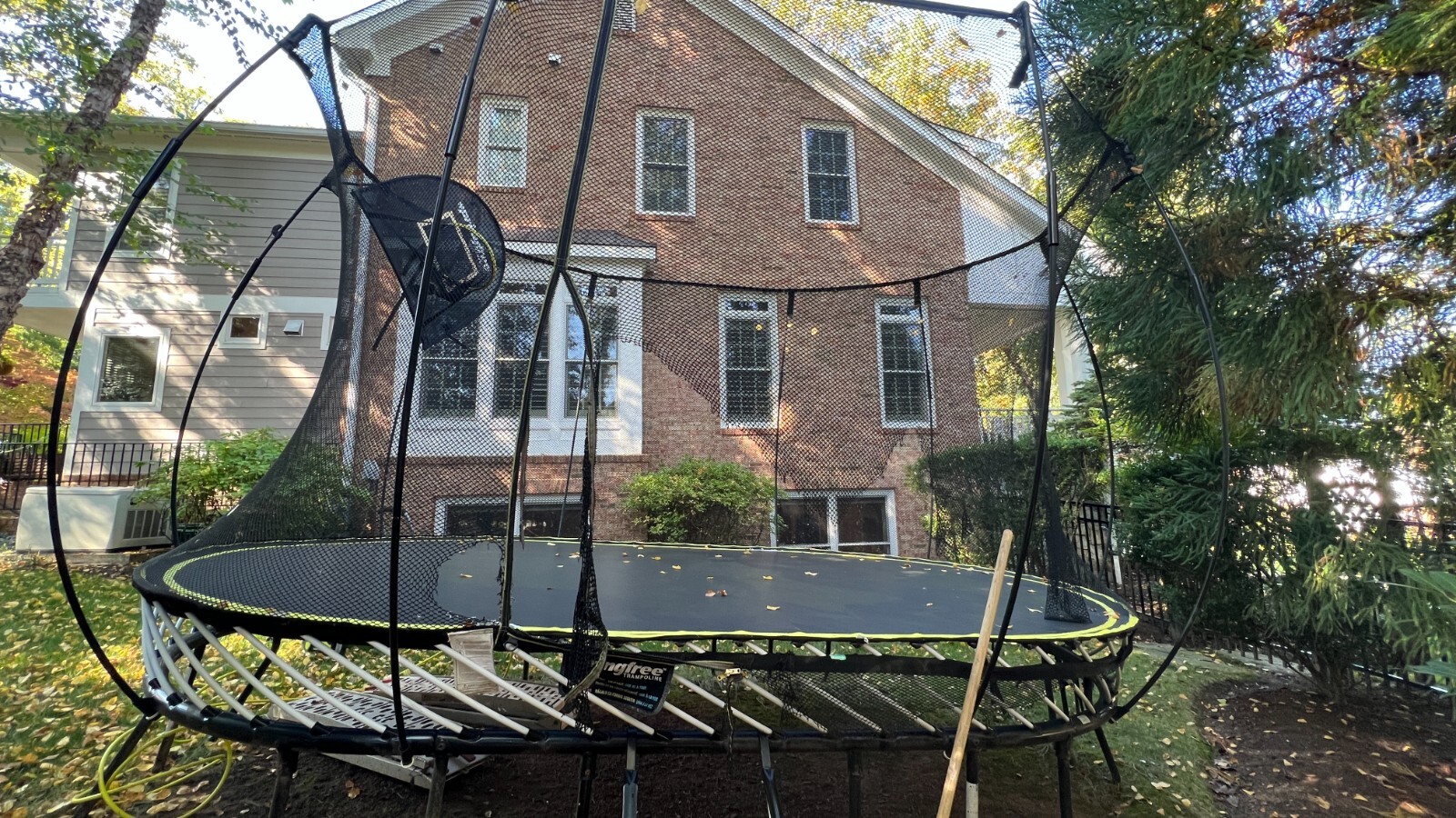 Springfree Trampoline Kids Jumbo Square 13x8 Foot Trampoline w ...