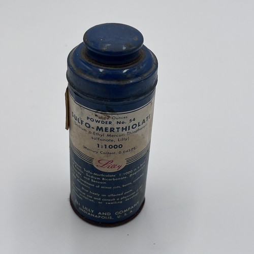 Collectible Antique/Vintage Sulfo-Merthiolate Surgical Powder by Eli ...
