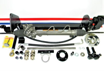 1955-1957 Ford Thunderbird Rack and Pinion Power Steering Conversion T ...