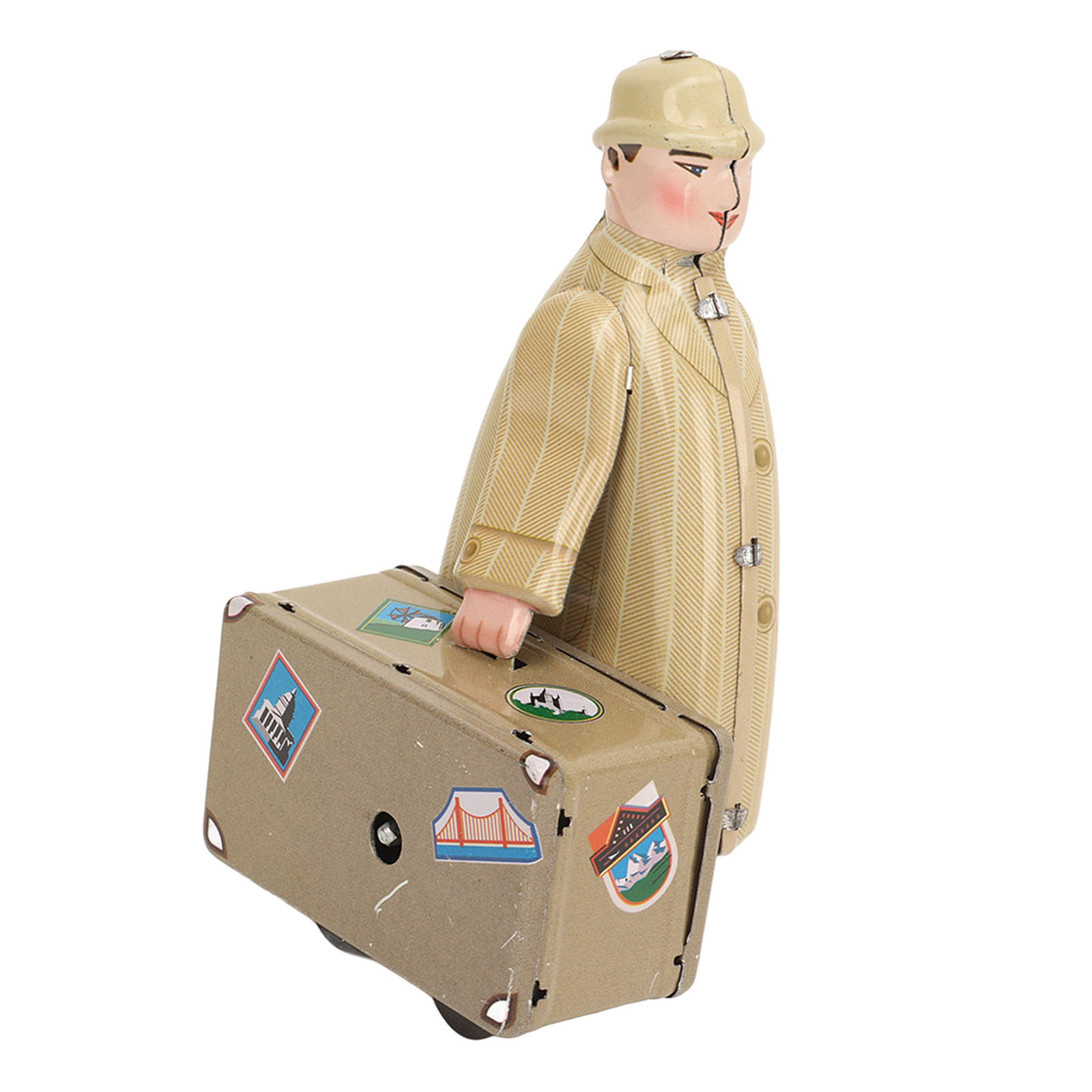 TOH Wind Up Walking Traveler Toy Nostalgic Retro Clockwork Toy Adult ...