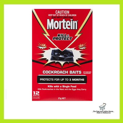 12 Pack Mortein Nest Kill & Protect Cockroach Bait Station | eBay Australia