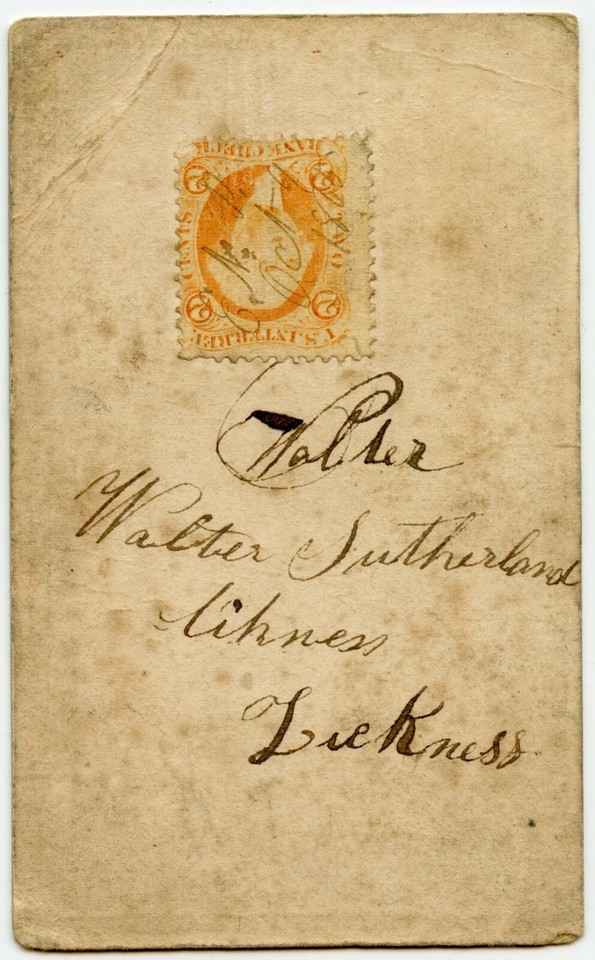 Young Man , Walter Sutherland Lihness Vintage CDV Photo , US tax stamp ...