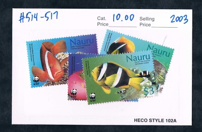 2/3 off $10.00 Scott Value - 2003 NAURU Tropical Fish, Pacific Ocean ...