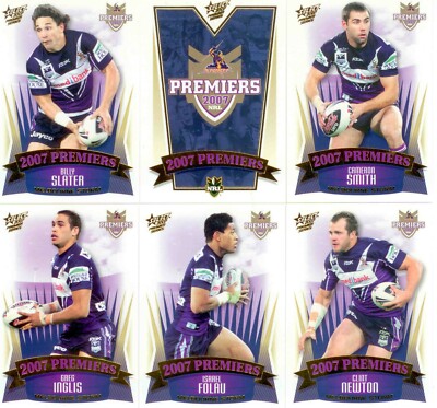 SELECT 2007 STORM NRL PREMIERSHIP LIMITED EDITION COMMEMORATIVE CARD ...