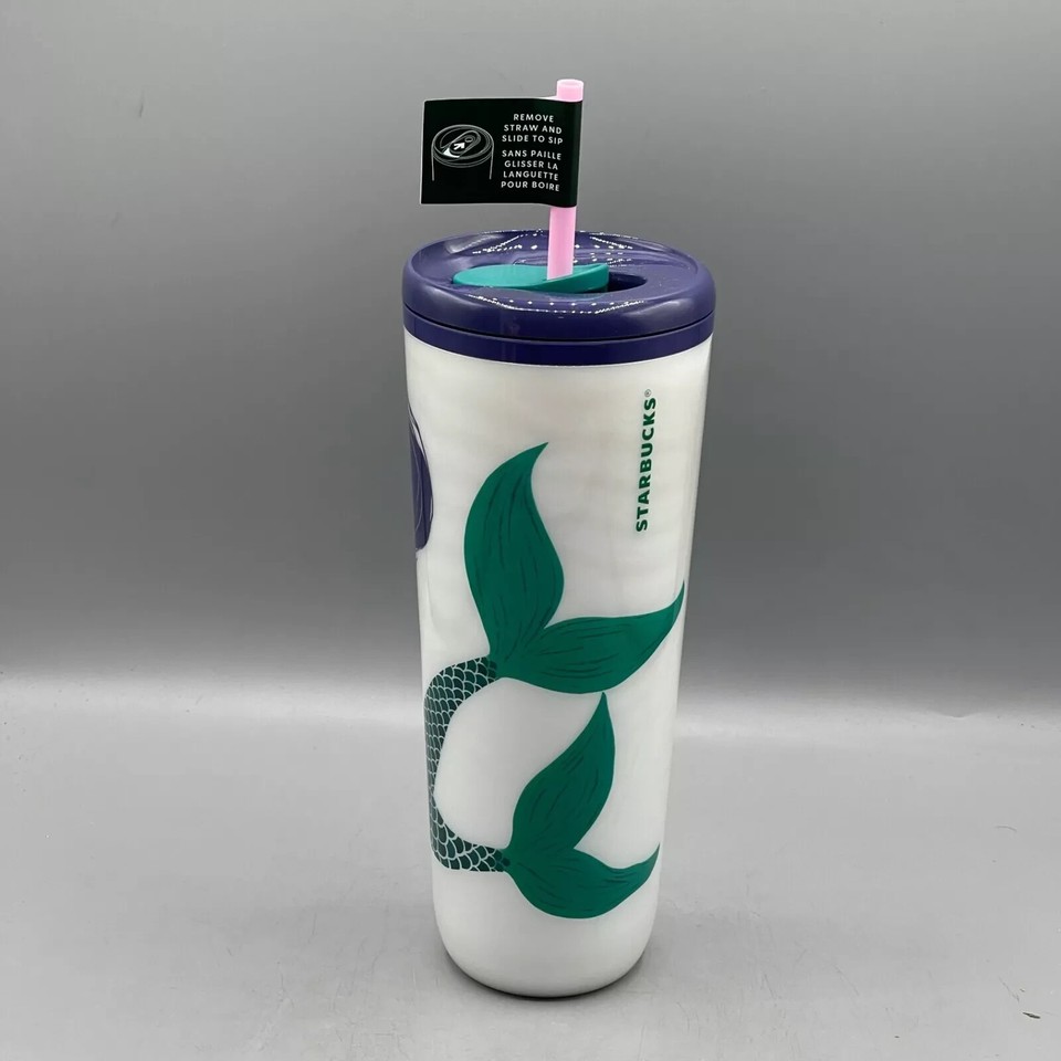 2025 Starbucks Tumbler Siren Slide Sip or Straw Lid 24oz Hot & Cold Cup ...