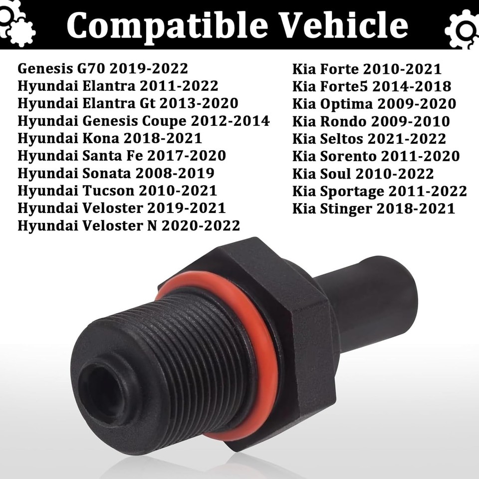 Genuine OEM 26740-2G000 PCV Valve / 267402G000 for select Hyundai Kia ...