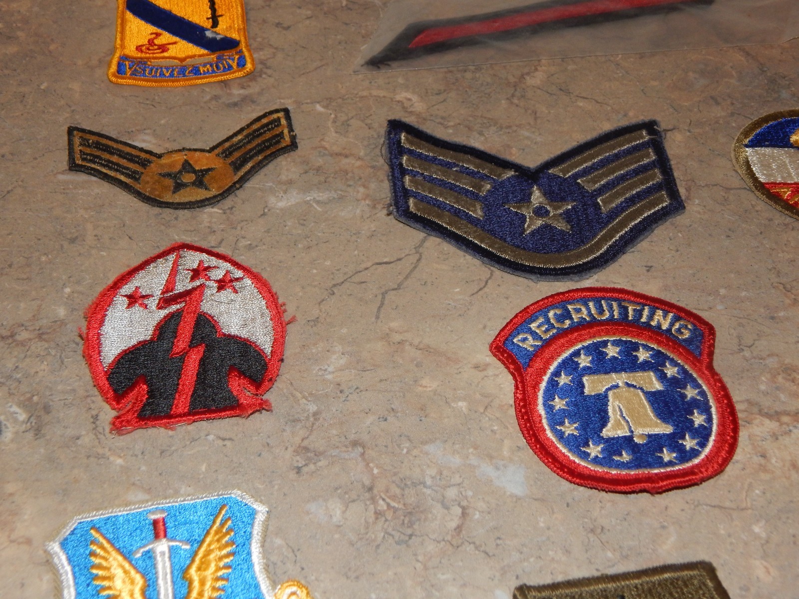 Vtg Lot 22 Army Military Air Force Navy Embroider Patches Brave Rifles ...