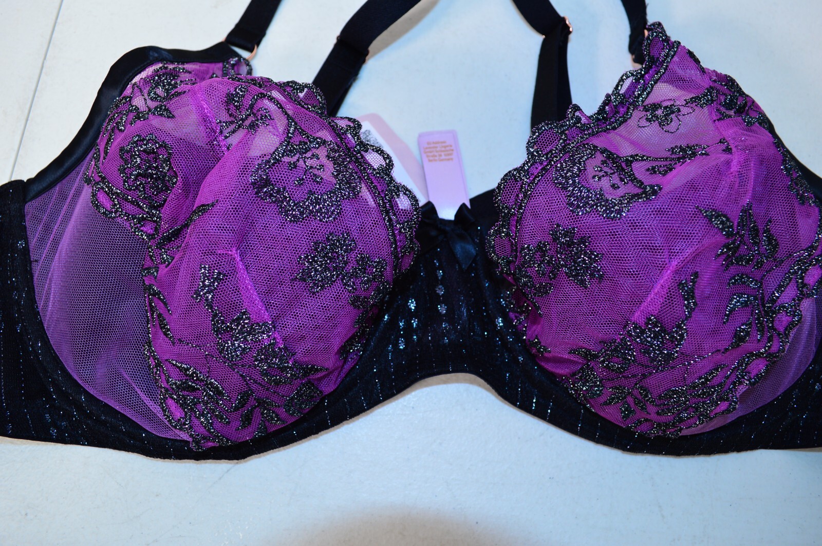 nwt-savage-fenty-gilded-chains-embroidered-mesh-quarter-cup-bra-size
