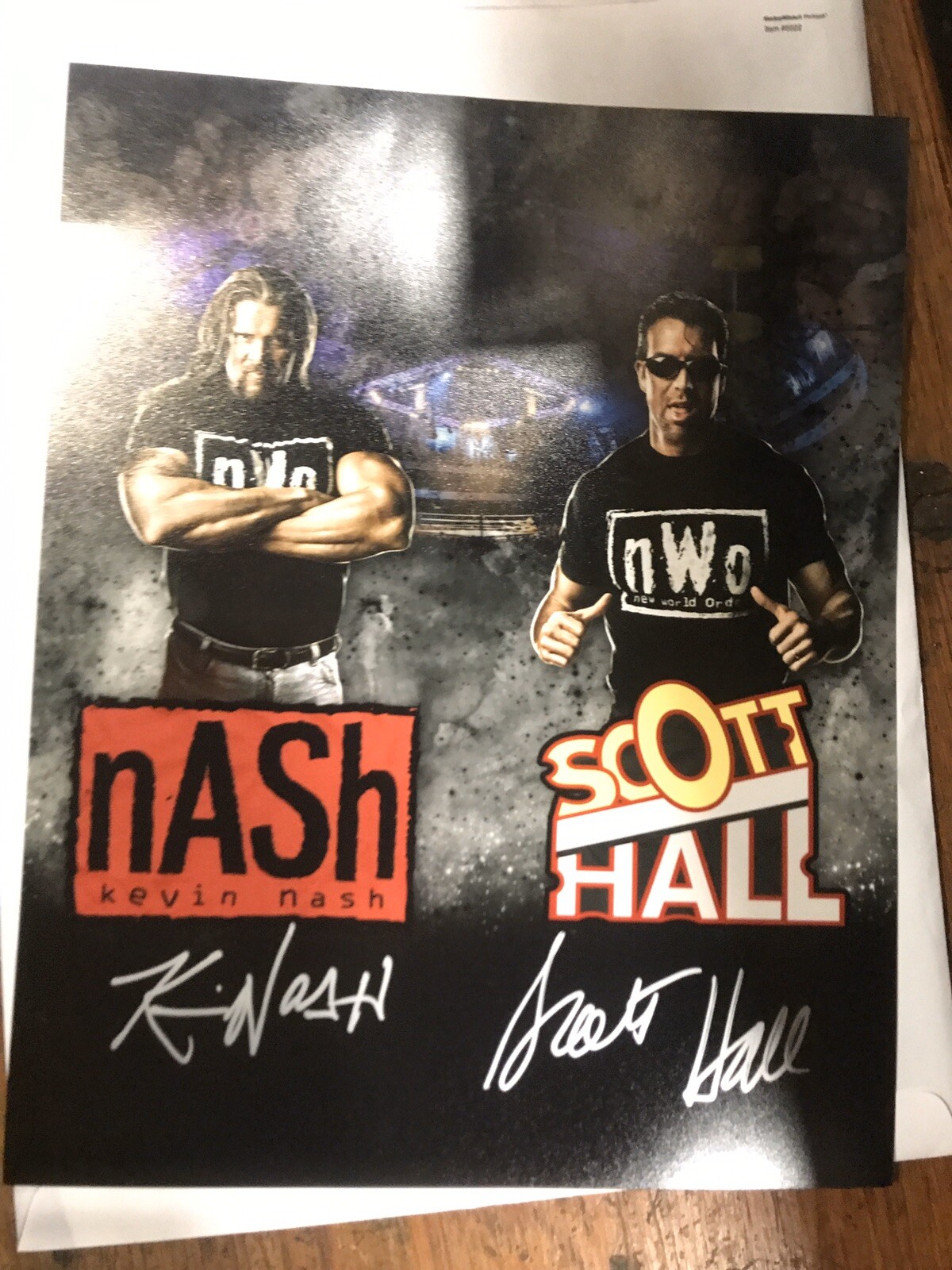 NWO Kevin Nash & Scott Hall Autograph Signed 11x14 Photo WWE | eBay