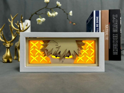 My Hero Academia Katsuki Bakugo USB Anime Manga Decor Light Box Night ...