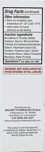 Major Nasal Decongestant Spray 1 oz 30 mL (No Drip) -Exp Date 04-2028 ...