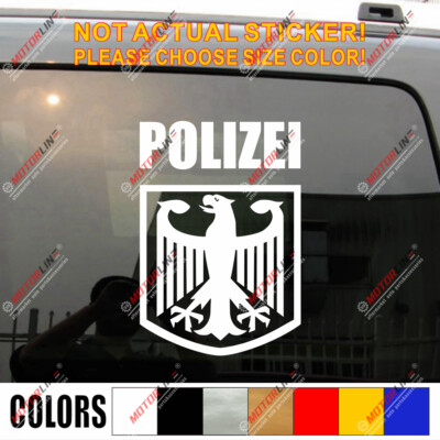POLIZEI Deutschland German Police Eagle Reichsadler Germany Decal ...