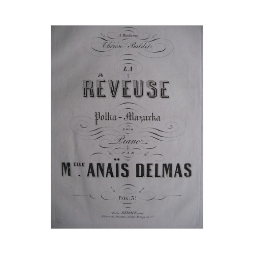 DELMAS Anaïs La Rêveuse Piano XIXe | eBay