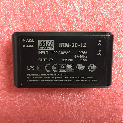 Brand New MEAN WELL IRM-30-12 12V 2.5A Power Module Quality assurance# ...