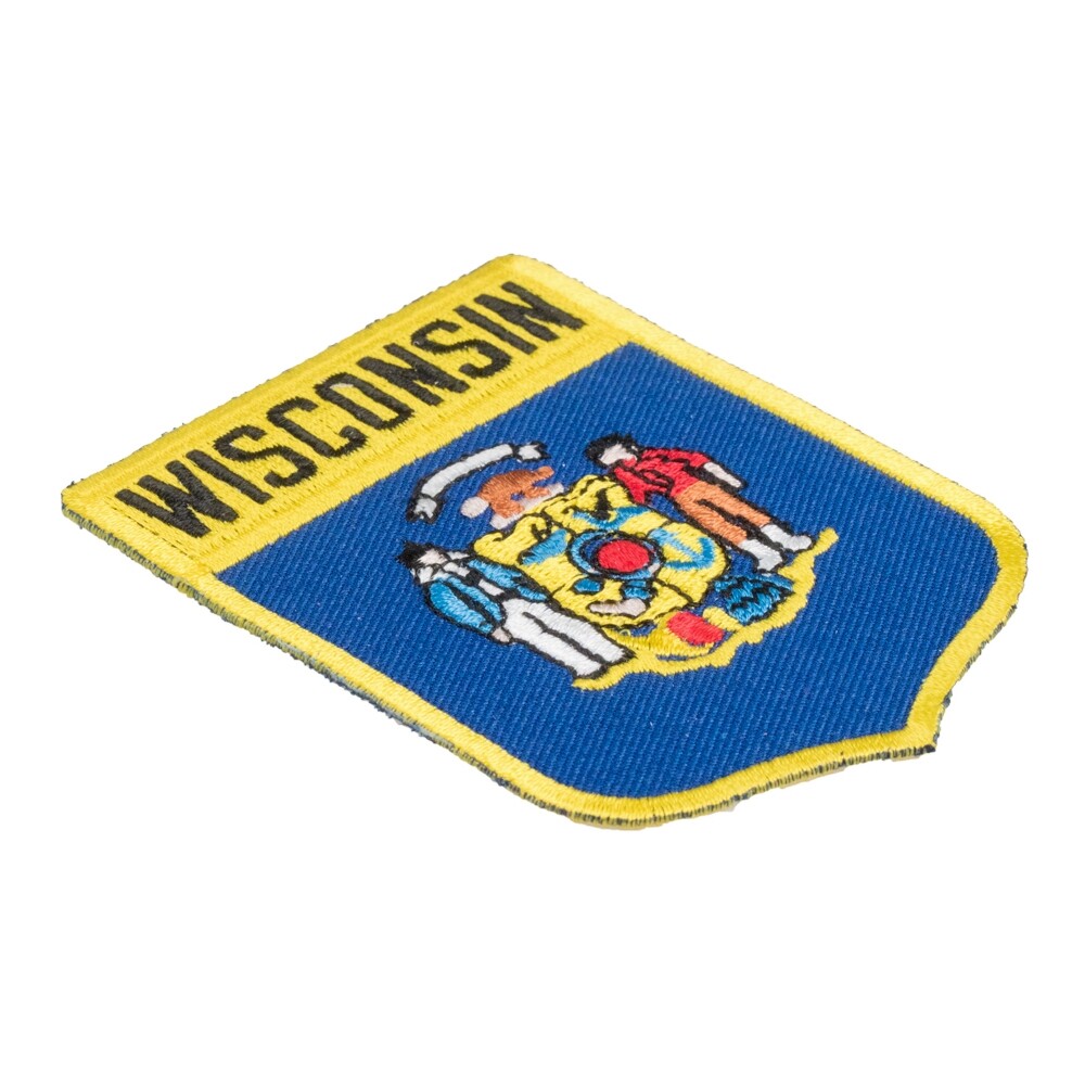 Wisconsin State Flag Shield Patch, United States of America Patches | eBay