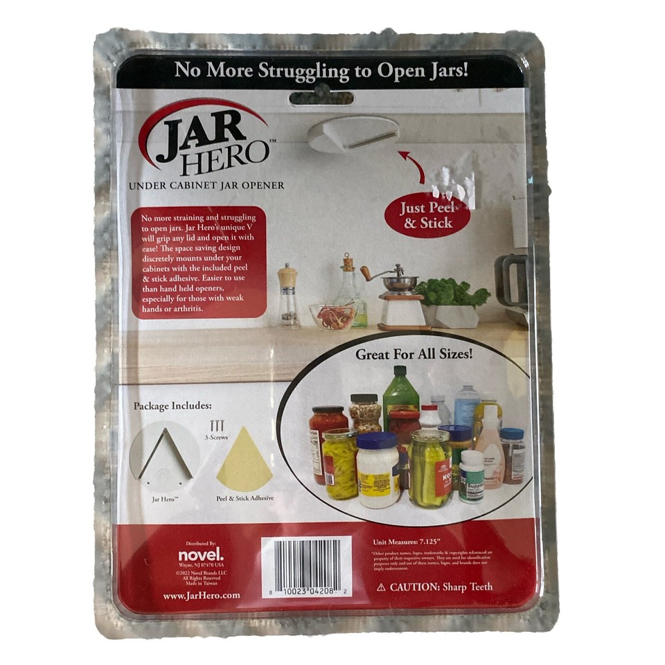 Jar Hero Under Cabinet Jar Opener As Seen On TV Brand New Kitchen ...