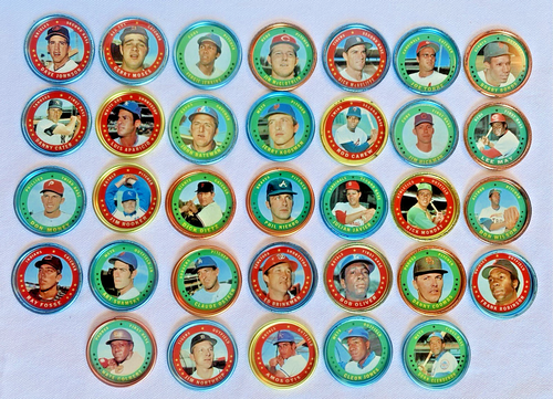 1971 Topps Coin Lot Of 33 Collectible Baseball Player Coins | eBay
