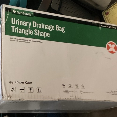 Urinary Drainage Bag, Anti Reflux Vent, 2,000 ml 20 Packages NEW ...