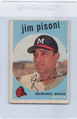 1959 Topps #259 Jim Pisoni Braves VG/EX *6743 | eBay