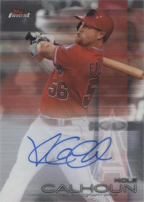 2016 Topps Finest - Autographs Kole Calhoun #FA-KC (AU) for sale online ...