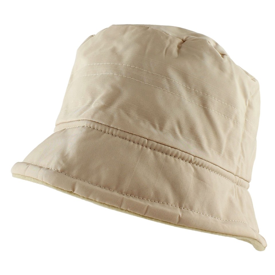 Fleece Lined Thick Soft Warm Fall Winter Bucket Cap Travel Packable ...