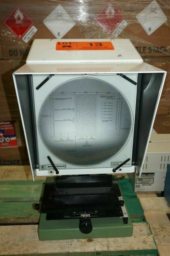 (2X) JE BATY - SX765, 10" Vertical Projectors, Bench-Type Optical ...