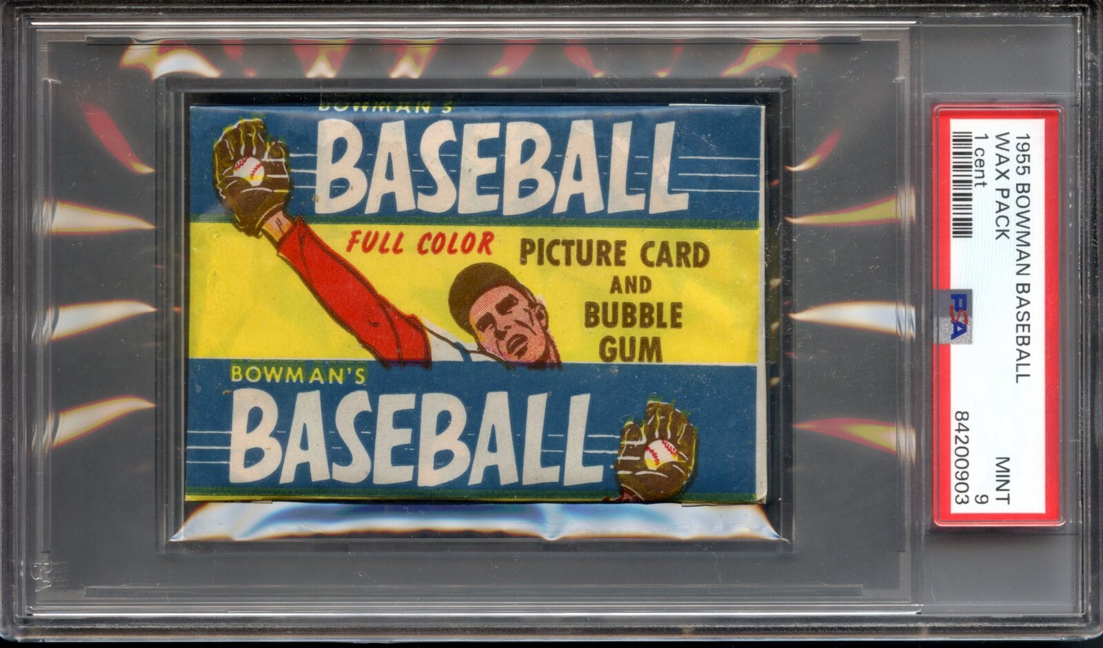 1955 Bowman Baseball Unopened 1-Cent Wax Pack PSA 9 Rare Low Pop | eBay