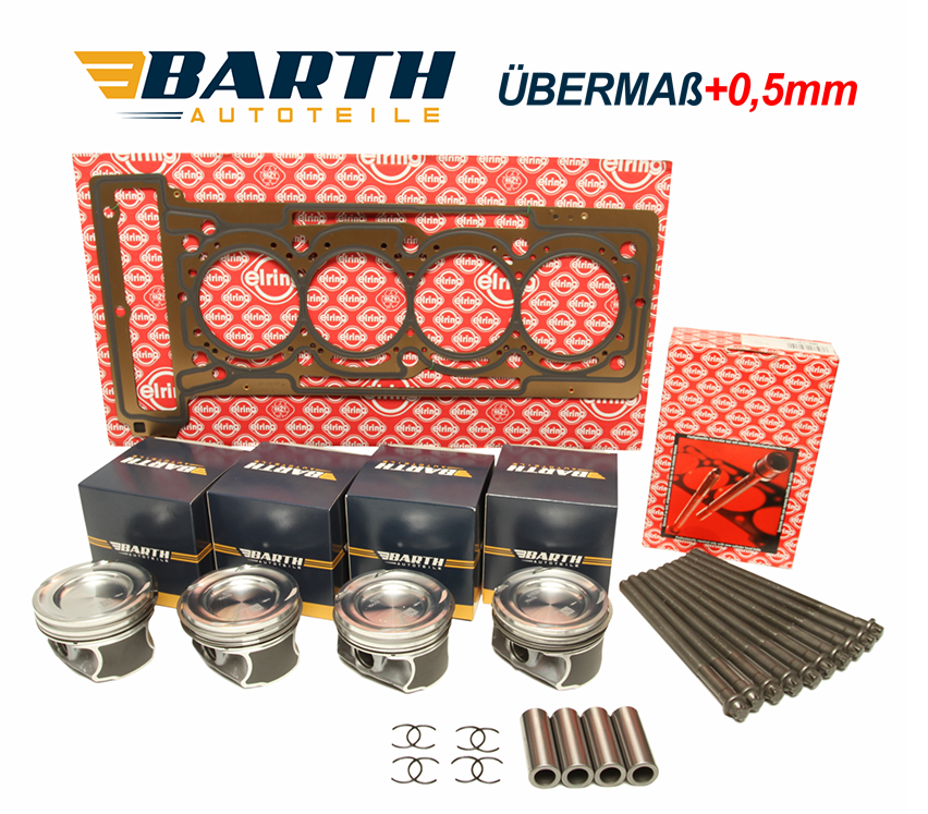 Reparatursatz Kolben NEU Mercedes 2.0 M270.920 X156 Übermaß +0.5mm ...