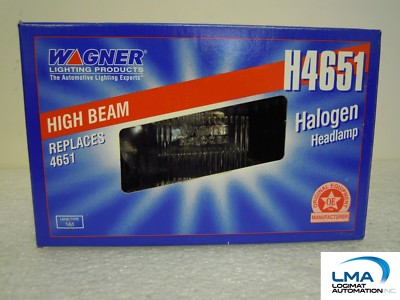 WAGNER H4651 HIGH BEAM HALOGEN HEADLAMP LIGHT 12V SEALED BEAM 2-PIN 1A1 ...