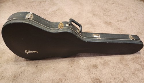 Vintage Gibson ES-335 Electric Guitar Hard Case Black w/ Red Interior ...