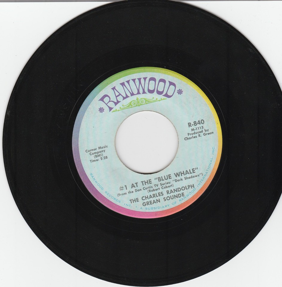 Dark Shadows 45 Quentin's Theme/#1 At the Blue Whale/Charles Randolph ...