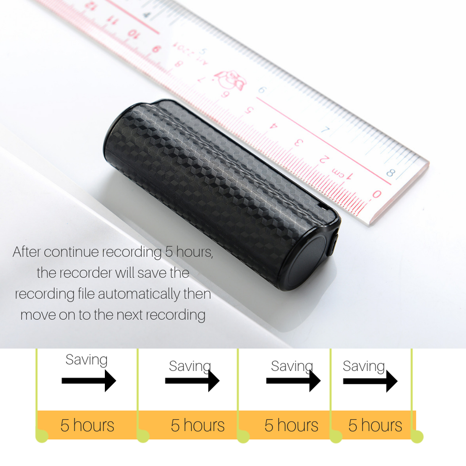 16/32GB Spy Digital Voice Activated Recorder Mini Hidden Audio ...