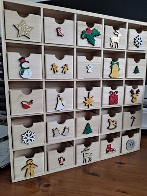 Wooden Advent Calendar | eBay UK