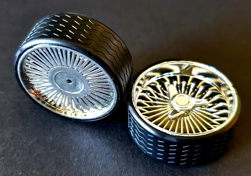 HOPPIN HYDROS 1/24-1/18 SUPER SPOKES Zenith 3 Prong Cap LOWRIDER Rim ...