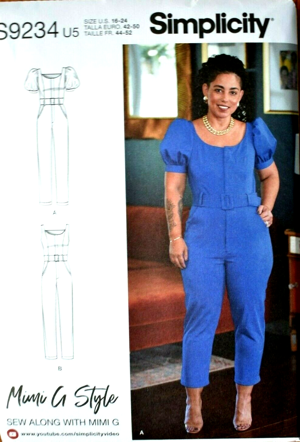 SIMPLICITY PATTERN 9234 JUMPSUITS MISSES SIZES 16 18 20 22 24 UNCUT | eBay