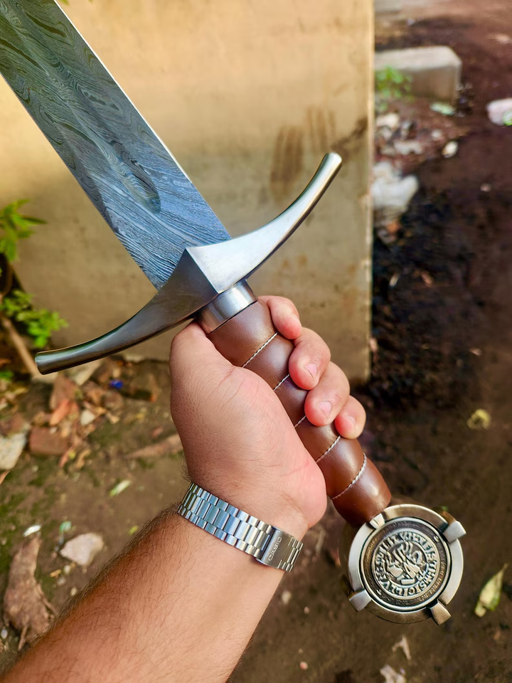 Handmade Accolade Sword of Knights Templar – Medieval Crusader ...