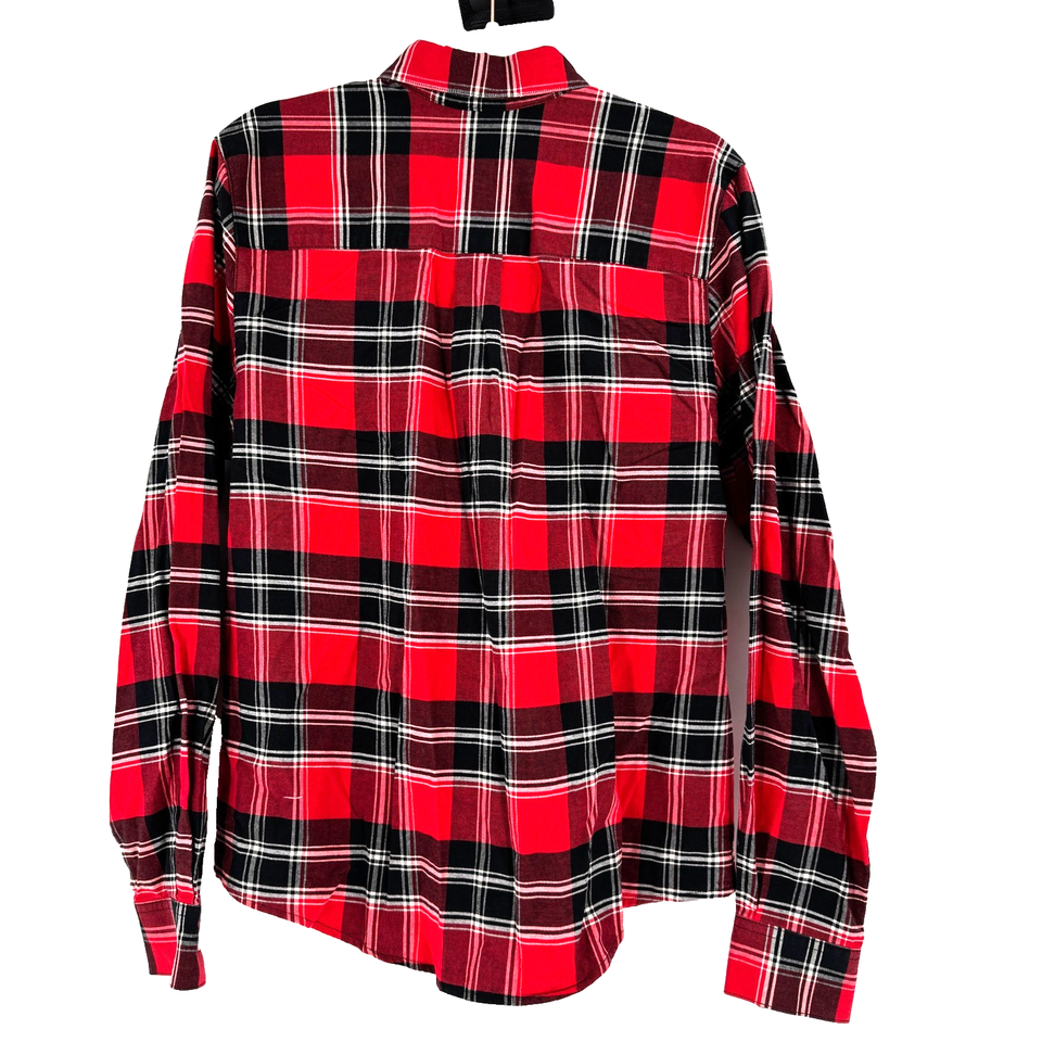 Rockies Western Plaid Button Front Shirt Womens Medium Red Cowgirl ...