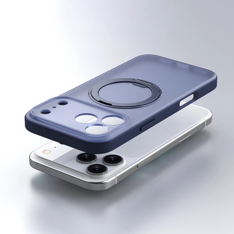 Business Ultra Thin PC Magsafe Bracket Case for iPhone 17 16 15 14 Pro ...