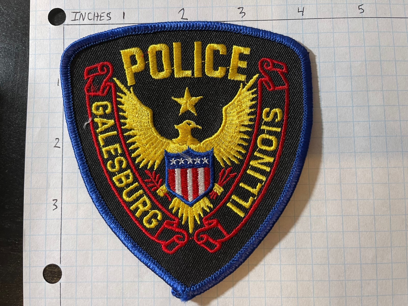 Galesburg Illinois Police Patch OBSOLETE MINT | eBay