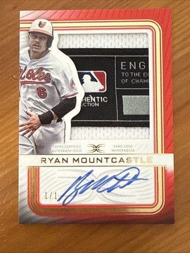 Ryan Mountcastle 1/1 Laundry Tag Autograph Topps Definitive Collection ...