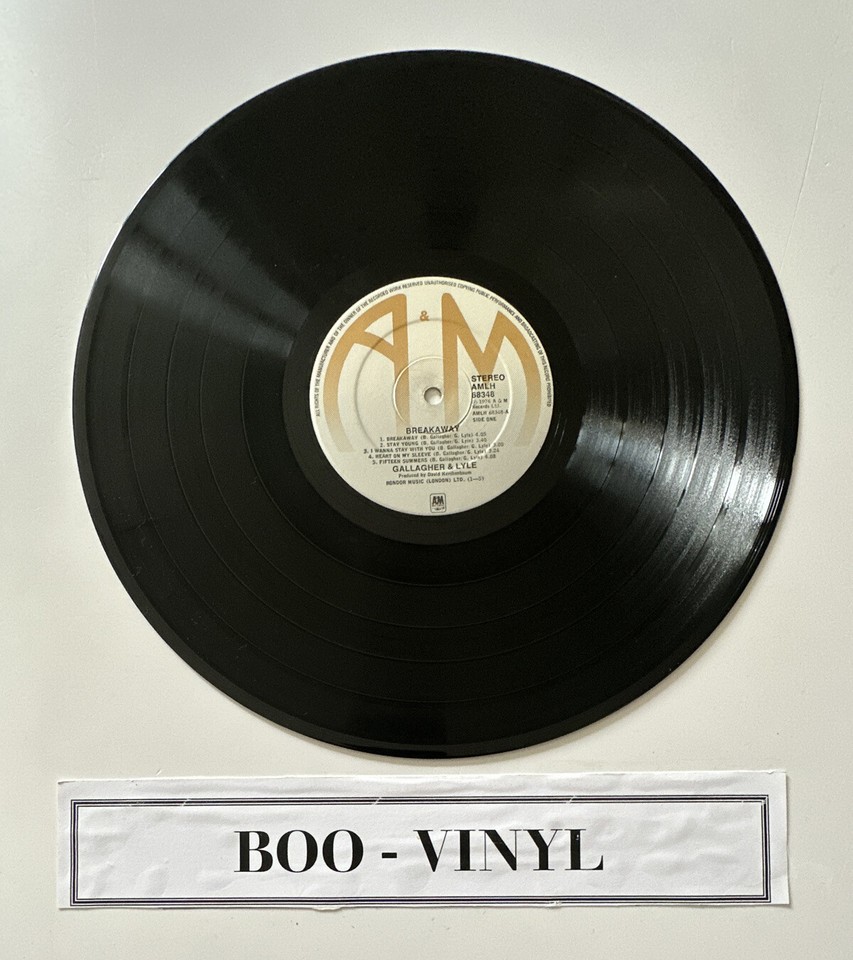 Gallagher and Lyle – 'Breakaway' 12" Vinyl Album LP. 1976 UK - With ...