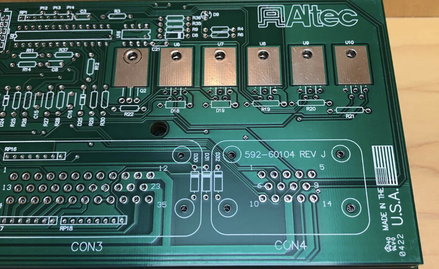 Altec 592-60104 USA 12"x 4"approx. Unpopulated Printed Circuit Board ...