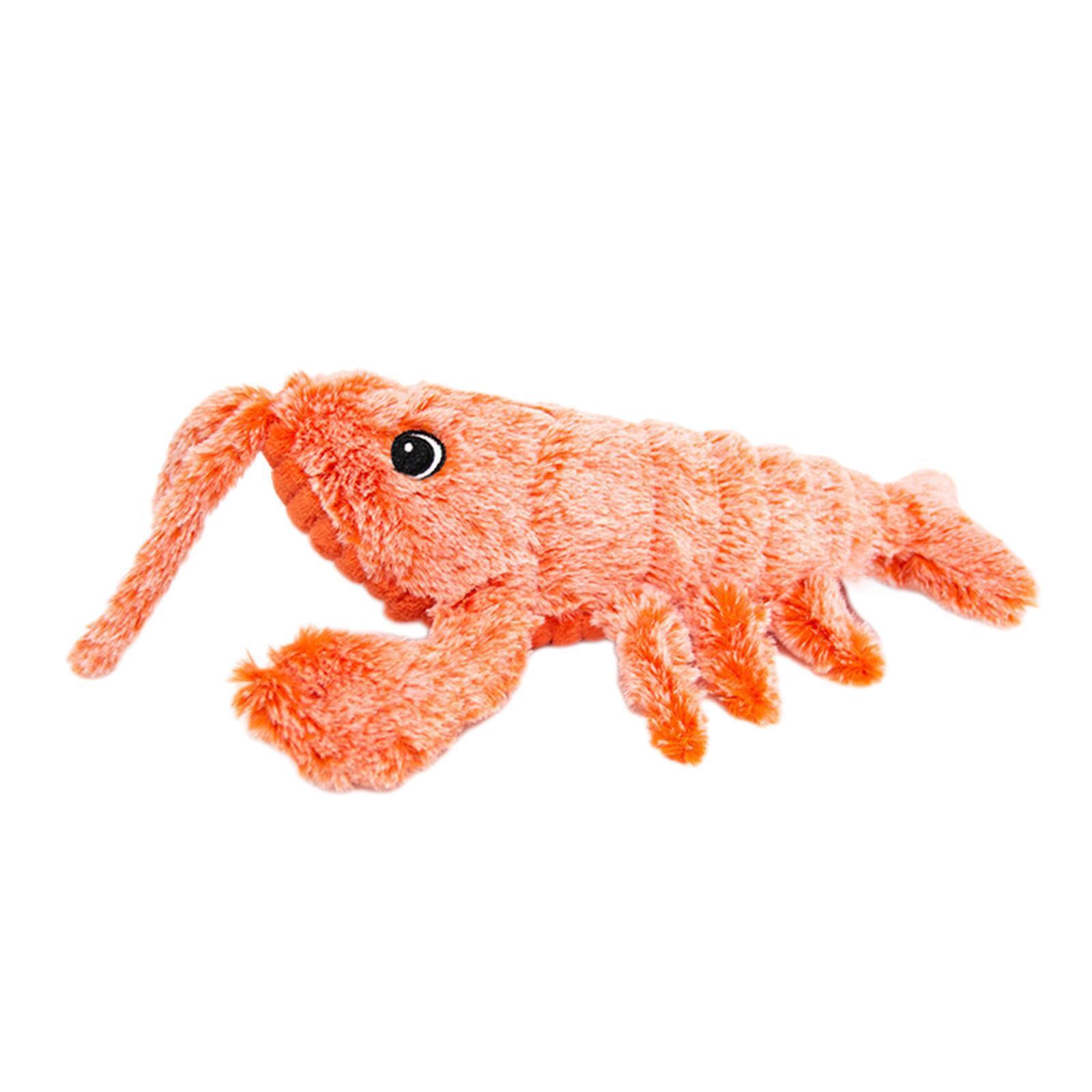 Electric Shrimp Stuffed Toy Wiggle Shrimp Moving Lobster USB ...