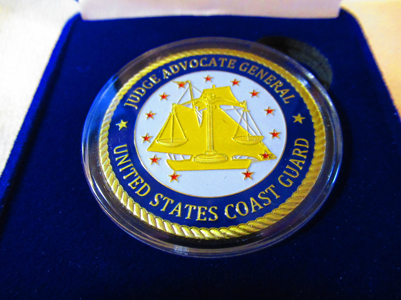 US COAST GUARD (JAG) JUDGE ADVOCATE GENERAL'S CORPS Challenge Coin w ...