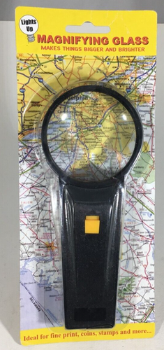 Light Up Magnifying Glass For Fine Print, Coins, Stamps, Etc. New ...